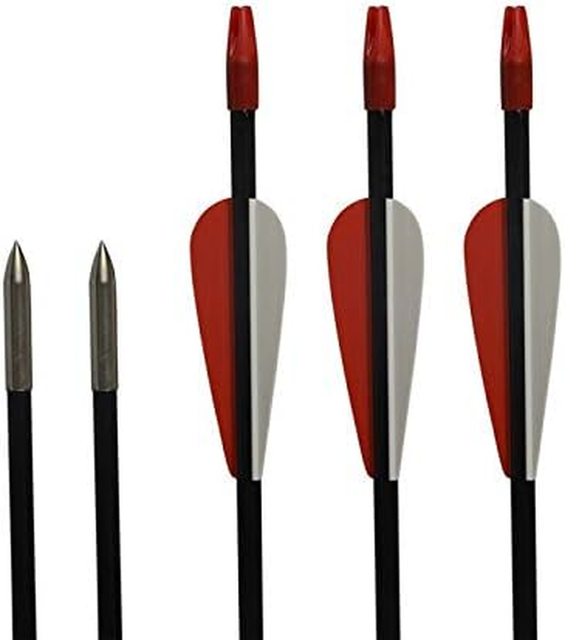 12Pcs Archery Arrow Tips 75/100/125/150 Grain Field Points 5/16 Inch ...