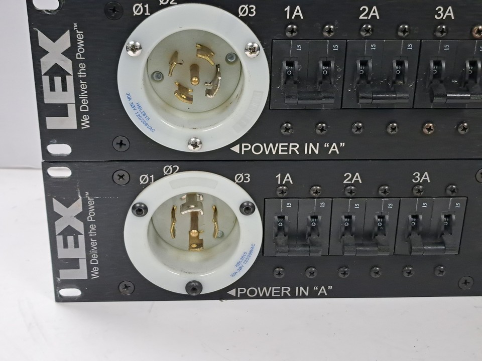 Lex Products Dual L21-30 power distro PDU 2U 125 208V | eBay