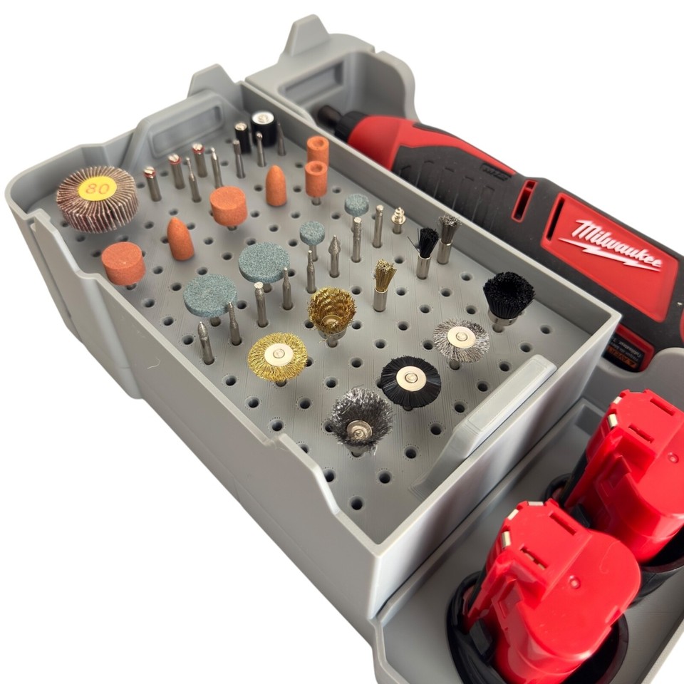 M12 Rotary Dremel Tool Insert For Milwaukee Packout (Insert Only ...