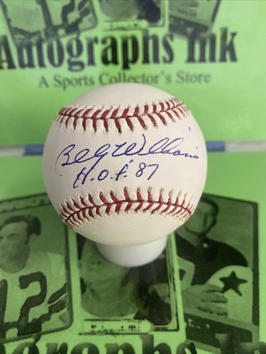 Billy Williams Autographed Baseball HOF 1987 Chicago Cubs A33 | eBay
