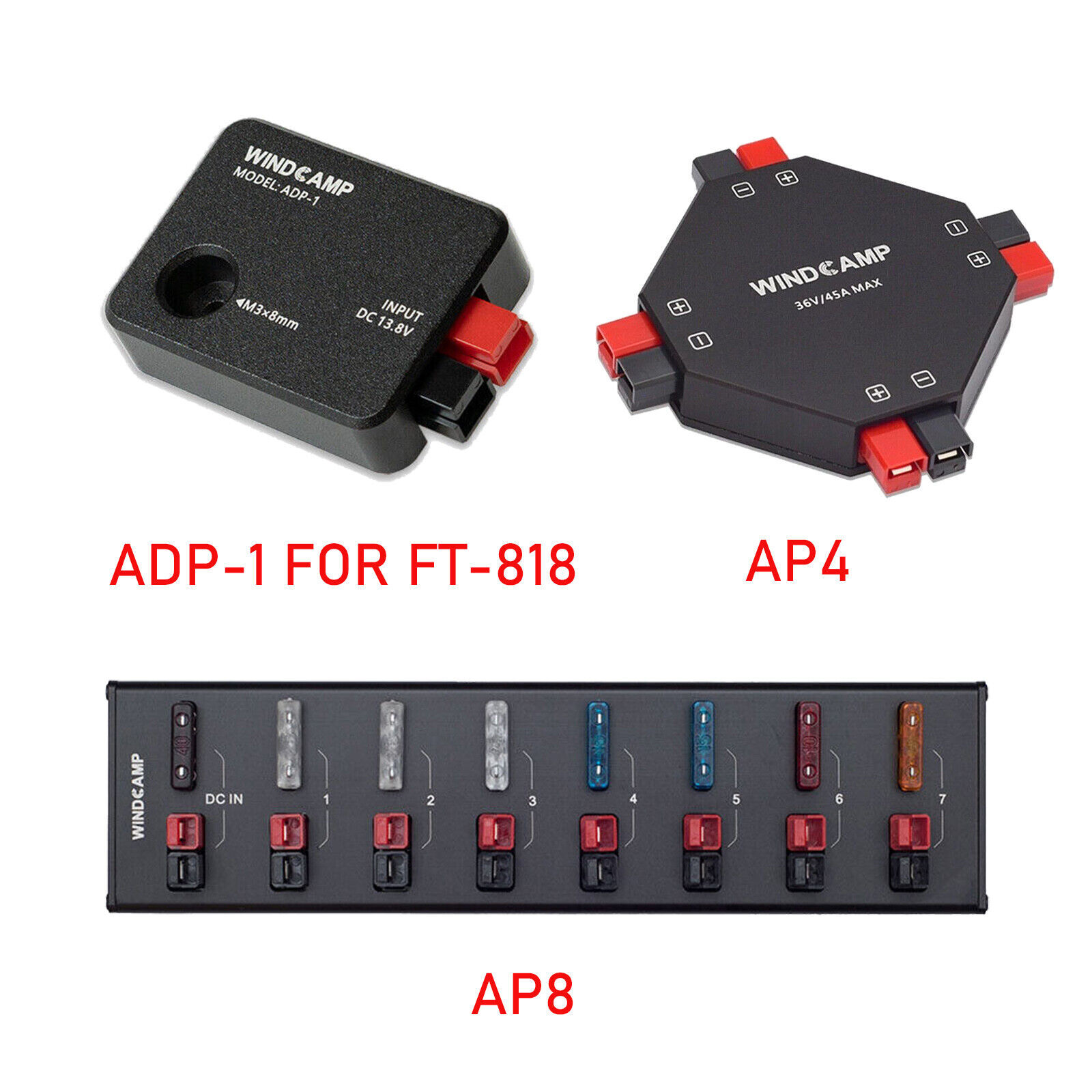 AP8 AP4 ADP-1 40A Connector Power Splitter Distributor for HF Amateur ...