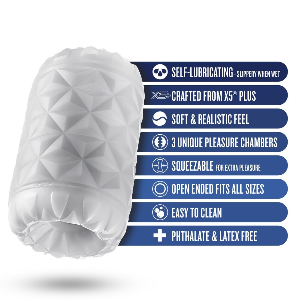 Blush Rize Reakt Self Lubricating Pocket Stroker Masturbator Sex Toy ...