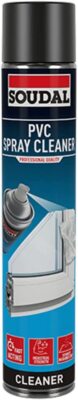 750ML SOUDAL PVC SPRAY - UPVC PVCu CREAM CLEANER CLEANING FRAME WINDOW ...
