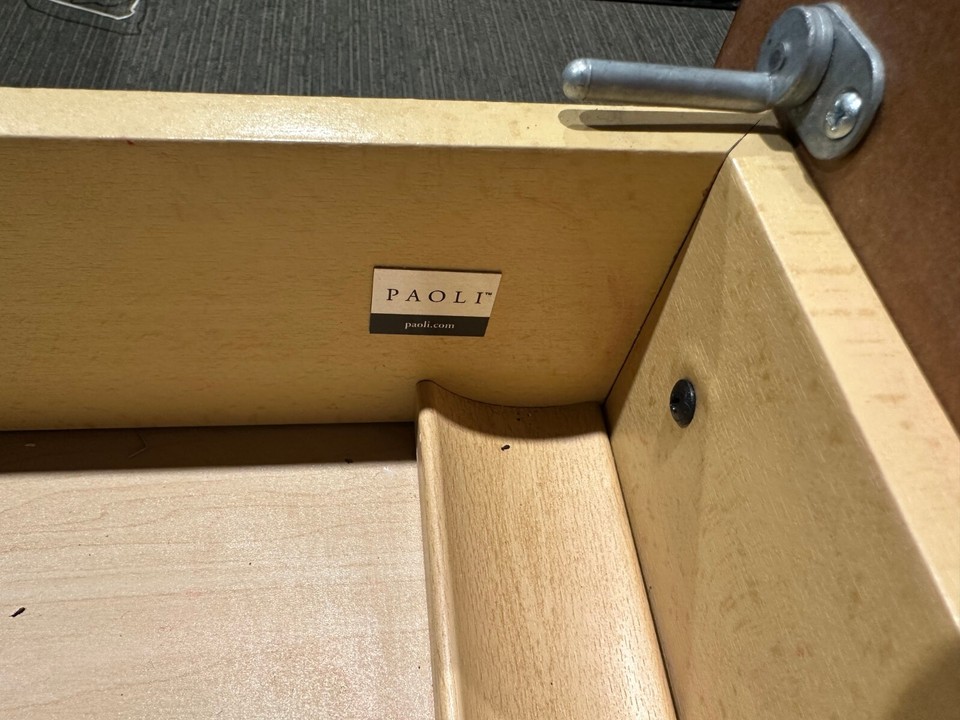 6' x 9' Executive U shape desk by Paoli Office Furniture in Cherry Wood ...