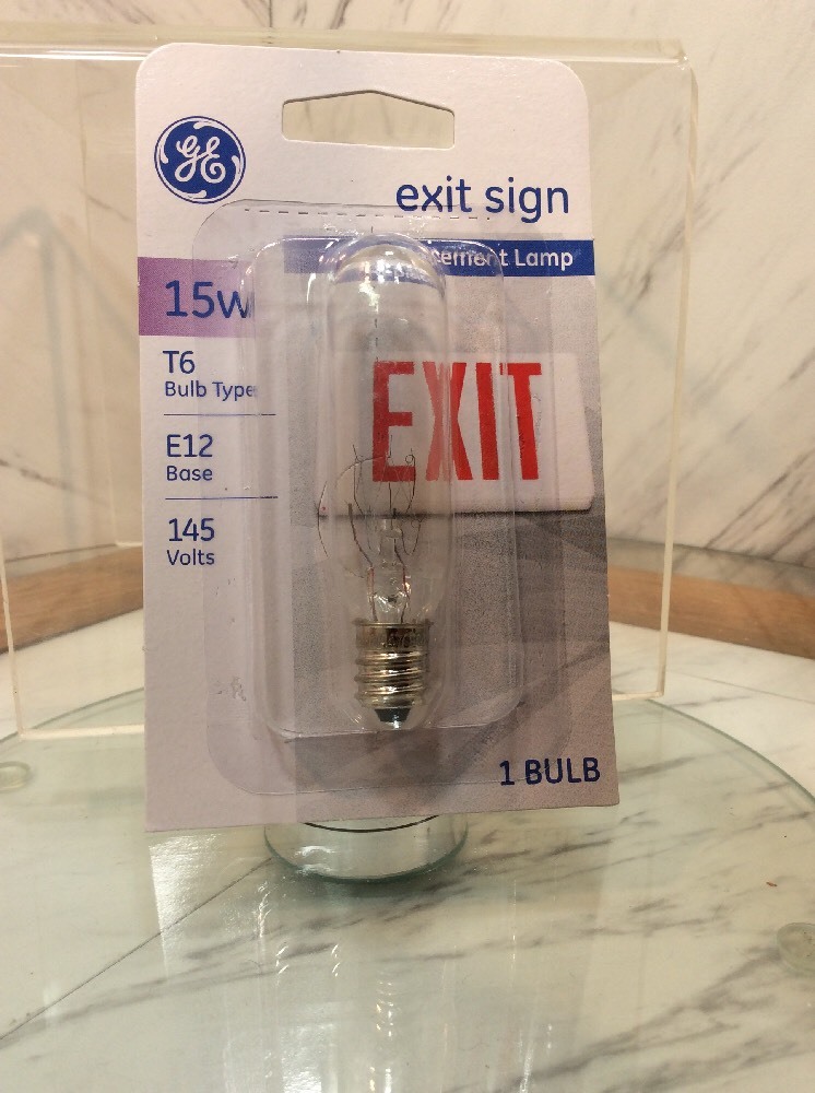 Exit Sign Light Bulb Ge Wall Mounted Emergency Exit Sign LED