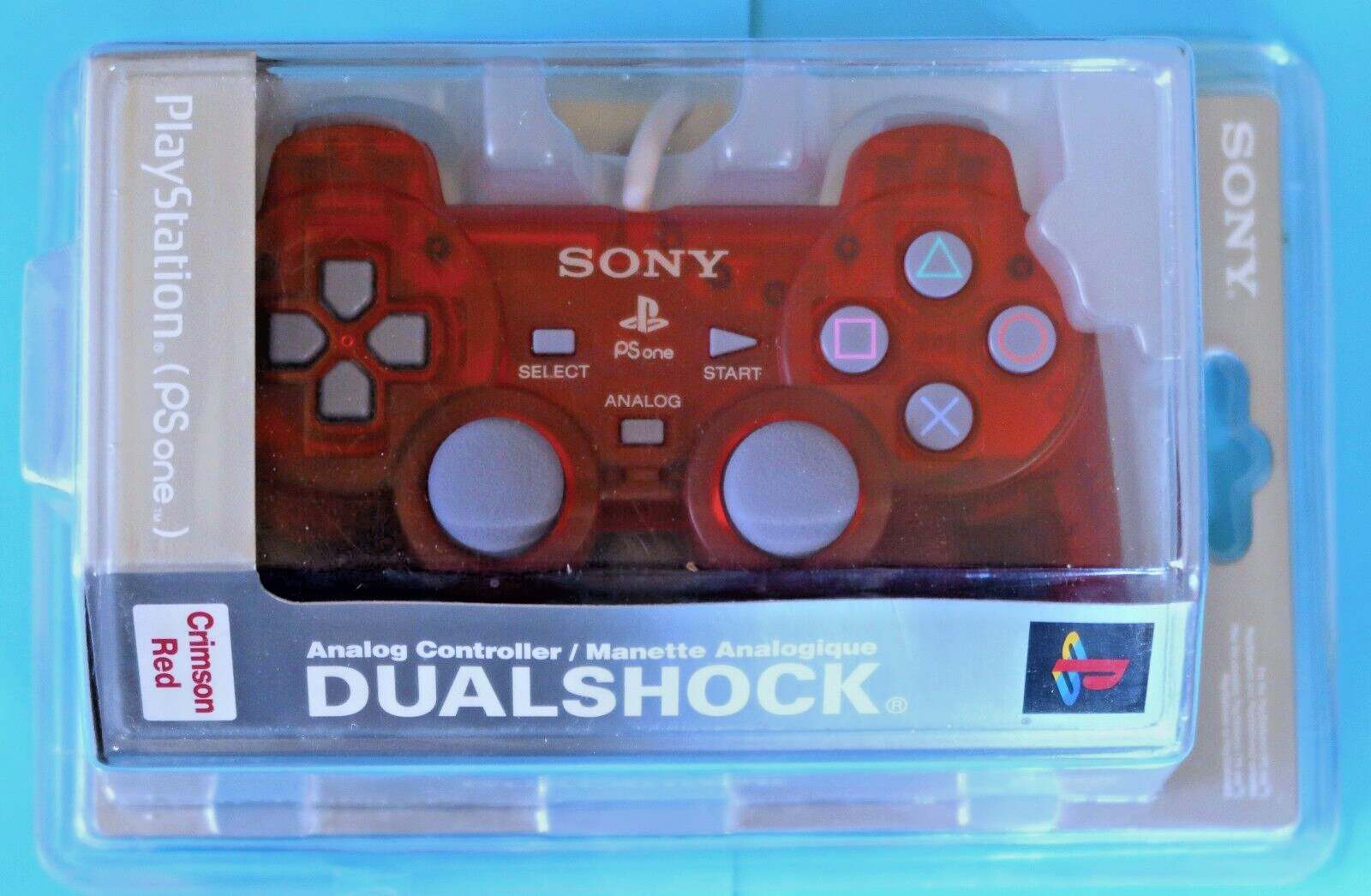 Sony PlayStation PS1 Crimson Red DualShock Controller BRAND NEW FACTORY ...