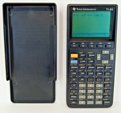 Texas Instruments TI-85 Graphing Calculator 1991 Black Tested & Working ...