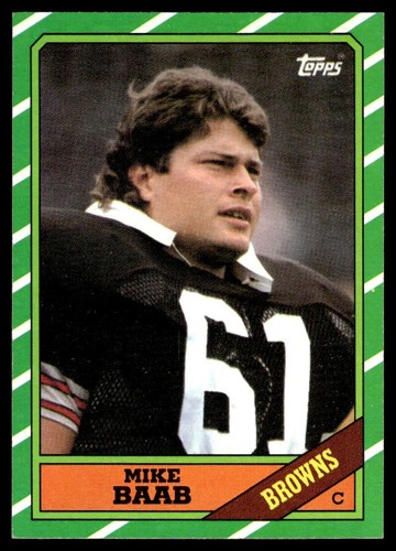 1986 Topps Mike Baab Rookie Cleveland Browns #192 | eBay