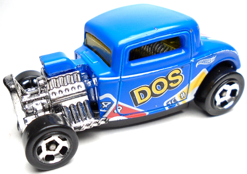 2020 HOT WHEELS '32 FORD CARD GAME UNO DOS BLUE 1:64 DIECAST 2 1/4" HOT ...