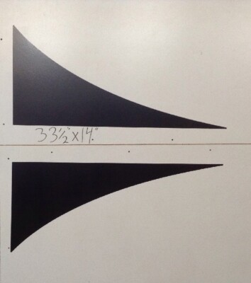 SET OF KEYSTONE 2012 LAREDO DECALS 33.5x14" RV CAMPER BULLET STRIPES ...