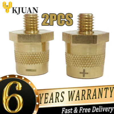 1Pair M8 Battery post terminals Stud Extender Extension Battery ...