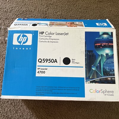 HP Laserjet Cartridge Q5950A 4700 Black New & Sealed 829160493879 | eBay