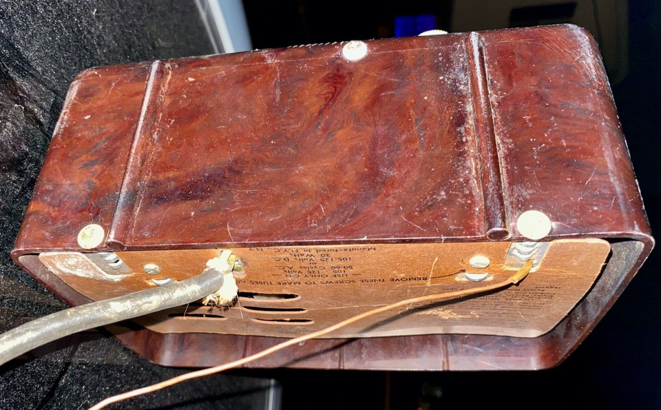 1948 Tele-Tone Model 165 Styrene Plastic Tube Radio Parts/Repair | eBay