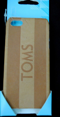 TOMS Target Faux Leather Logo iPhone 5/5S Case Brown NWT | eBay