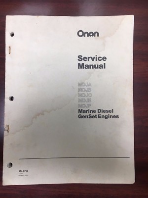 Onan , Marine Diesel GenSet Engines , Service Manual | eBay UK