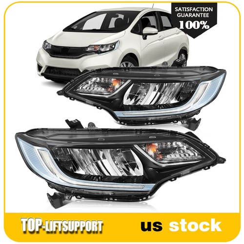 For 2014-2020 Honda FIT Headlights LED Lamps Front Factory Style One ...