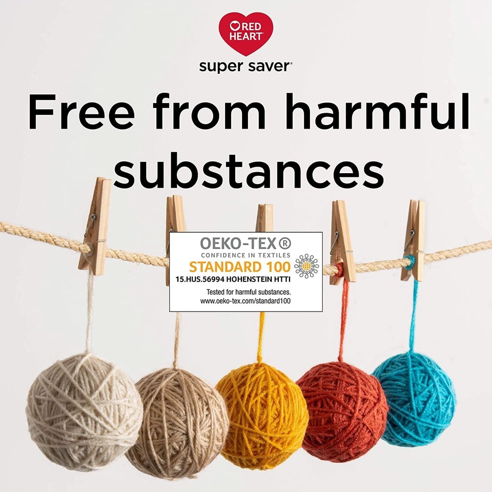 Red Heart Super Saver Jumbo Newspaper Stripe Yarn - 2 Pack of 10oz/283g ...