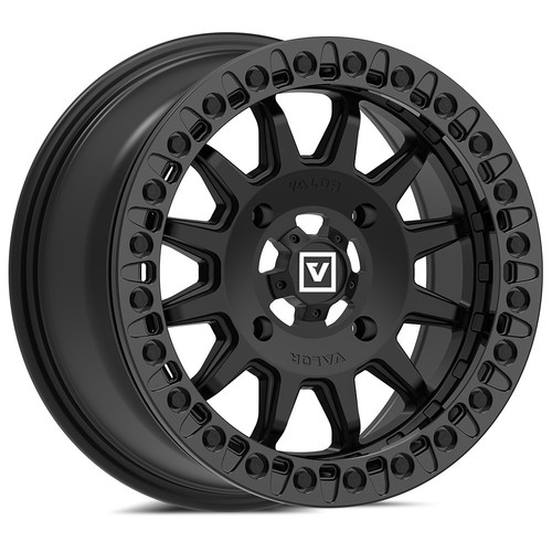 Valor V09 Beadlock 15" Wheels Black 35" RocScraper Tires Textron ...