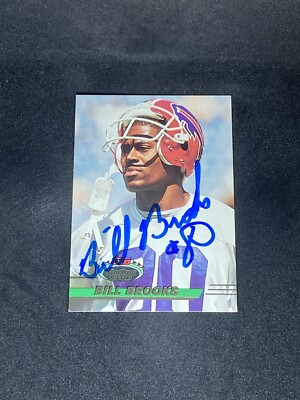 Bill Brooks 1993 Topps Stadium Club #227 Buffalo Bills Autographed ...