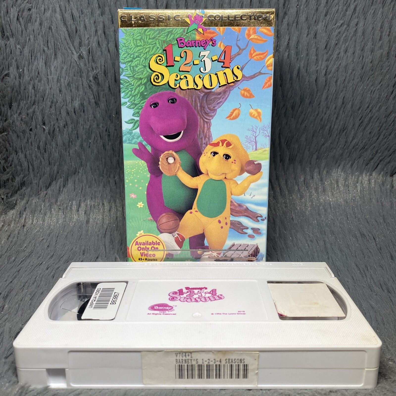 Barney's 1-2-3-4 Seasons VHS 1996 Classic Collection Cartoon Tape Movie ...
