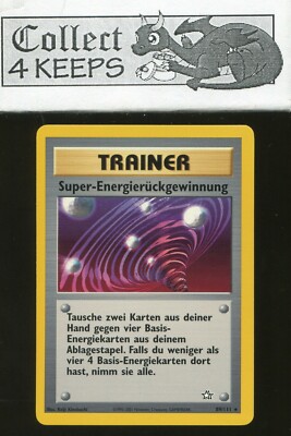 Pokemon TCG Unlimited Neo Genesis Super Energy Retrieval 89/111 (German ...