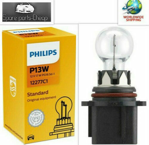 PHILIPS P13W Bulb Standard Halogen DRL Light 12V 13W PG18.5d-1 12277C1 ...