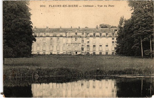 CPA Fleury-en-Biere Chateau, Vue du Parc FRANCE (1300374) | eBay