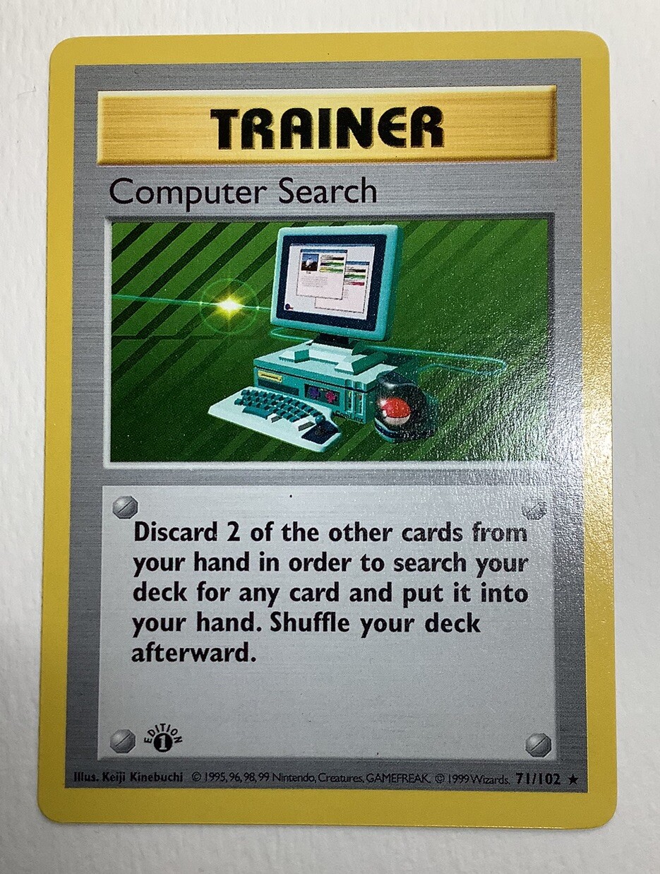 Pokémon Computer Search 1st Edition Base Set 71/102 | eBay