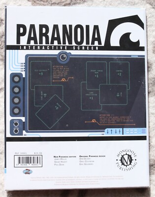 Mongoose Publishing Paranoia RPG Interactive Screen - Brand new, sealed ...