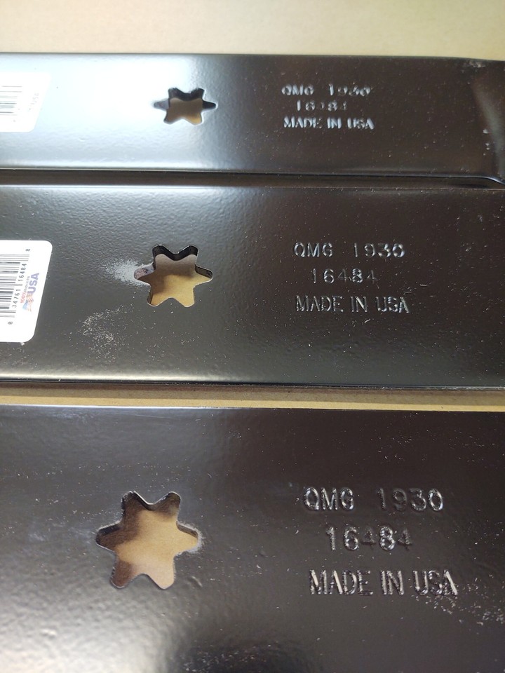 3 Pack USA High Lift Blades For Cub Cadet ZT2-60 ZT3-60 742-05620 ...