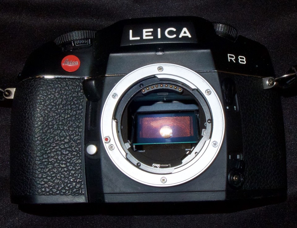 ⏯Leica R8 Black SLR 35mm Film Camera Body Top Condition Free Shipping ...