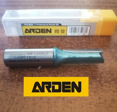 Arden Professional TCT 2 Flute straight Router Bit - Size 1/2" x 8mm x ...