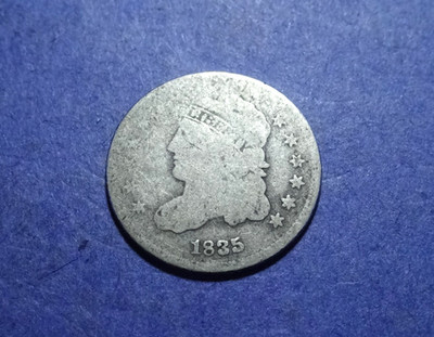 1835 Small date/Large 5 cents Capped Bust Half Dime AG/G | eBay