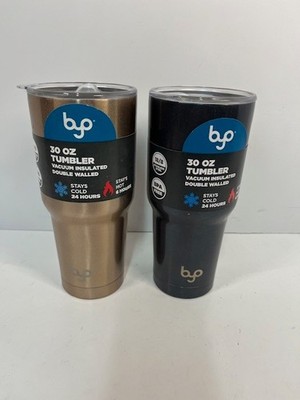 BYO by BUILT 30 oz, Double Stainless Steel Tumbler X2 Copper/Black ...