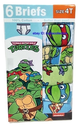 6 Brief 4T TMNT Boys Cotton Briefs Teenage Mutant NINJA TURTLES ...