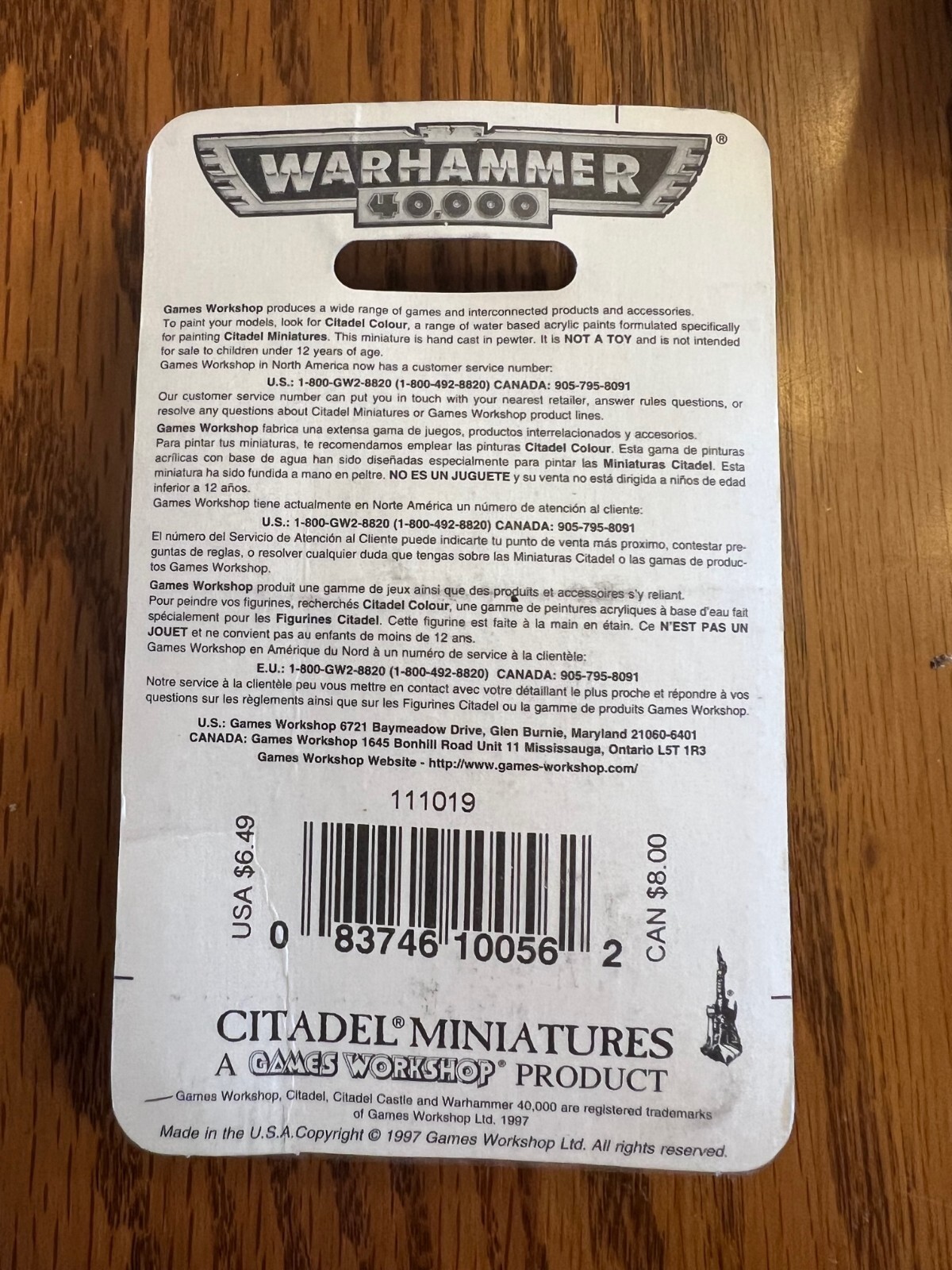 Warhammer 40k/Fantasy Battle Miniatures: Metal Citadel New Sealed in ...