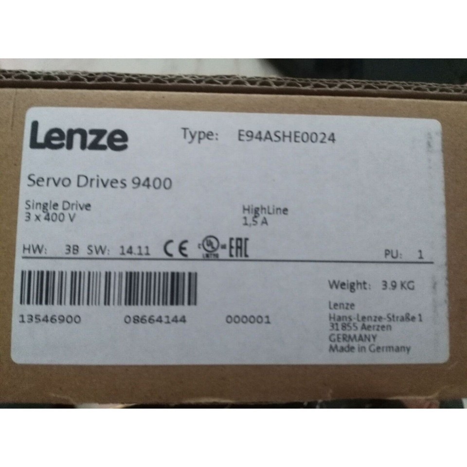 US Free TAX Lenze E94ASHE0024 9400 1PC New Servo Drive Frequency ...