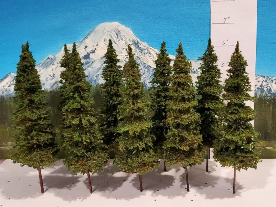MOOSE CREEK TREES - Fir / Pine Trees (6" x 10 Trees) Model Trees - HO N ...