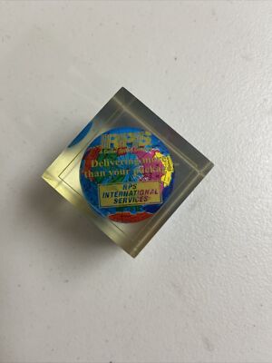 Vintage RPS International Services Courier Acrylic Paperweight | eBay