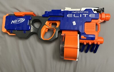 NERF N-strike Elite Hyperfire Blaster With 25 Dart Drum Fires up to ...