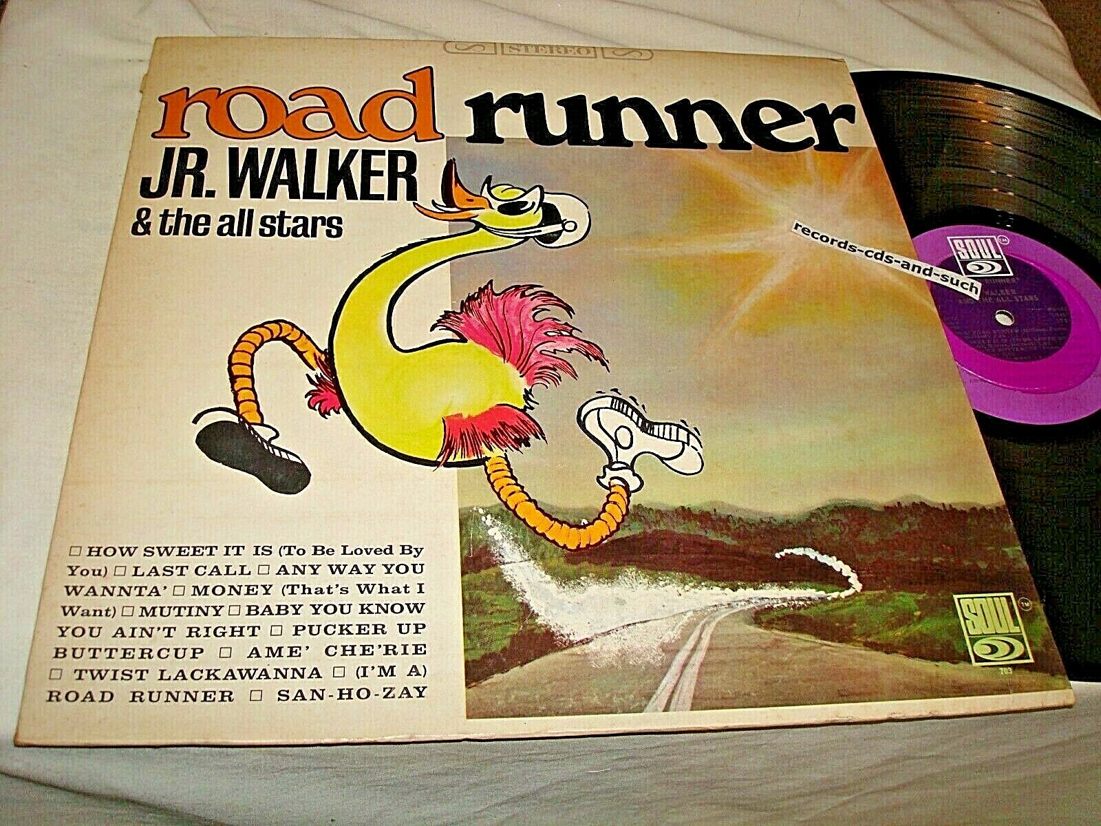 JR. WALKER & THE ALL STARS-ROAD RUNNER-SOUL 703 VG+/VG VINYL RECORD ...