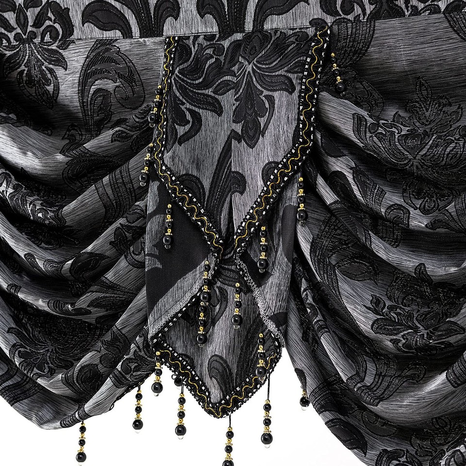 NAPEARL Jabot Curtains Valances and Swags-European Style Kitchen Window ...