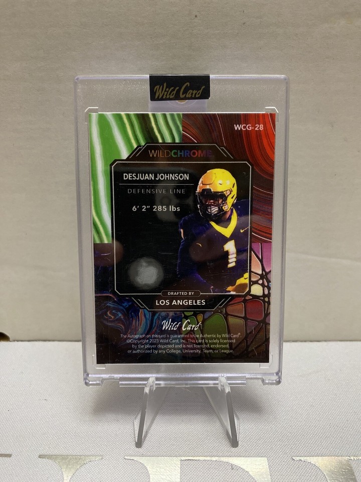 2023 Wild Card DESJUAN JOHNSON Auto Red /8 SSP Rookie Card RC Mr ...