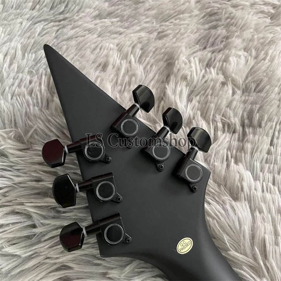 Doyle Von Bat Shape Matte Black Electric Guitar Floyd Rose Annihilator ...