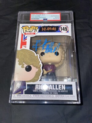 Rick Allen Signed Official Funko Pop Vinyl Figure Def Leppard Drummer ...