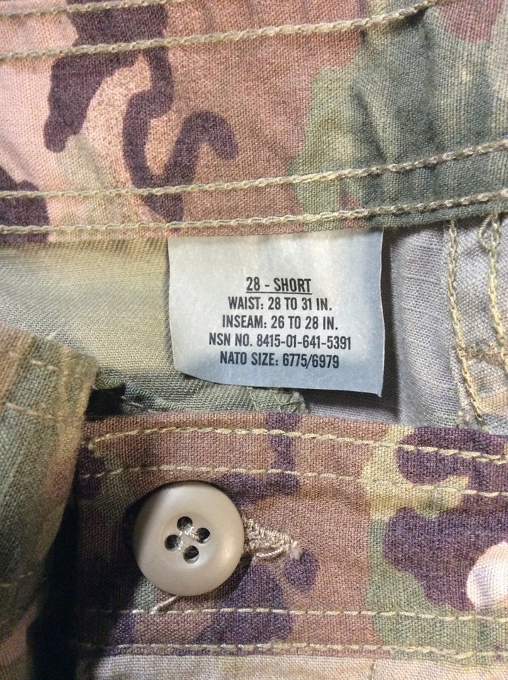Army Combat Uniform Female Trousers Flame Resistant OCP Camo SZ 28 ...