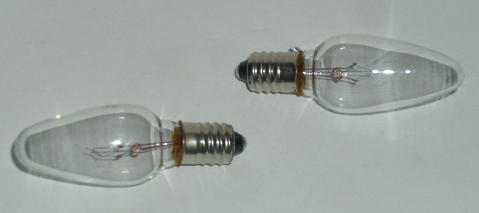 20V 3W E10 MES OLIVE CONE REPLACEMENT VINTAGE XMAS LIGHT BULB LAMP ...