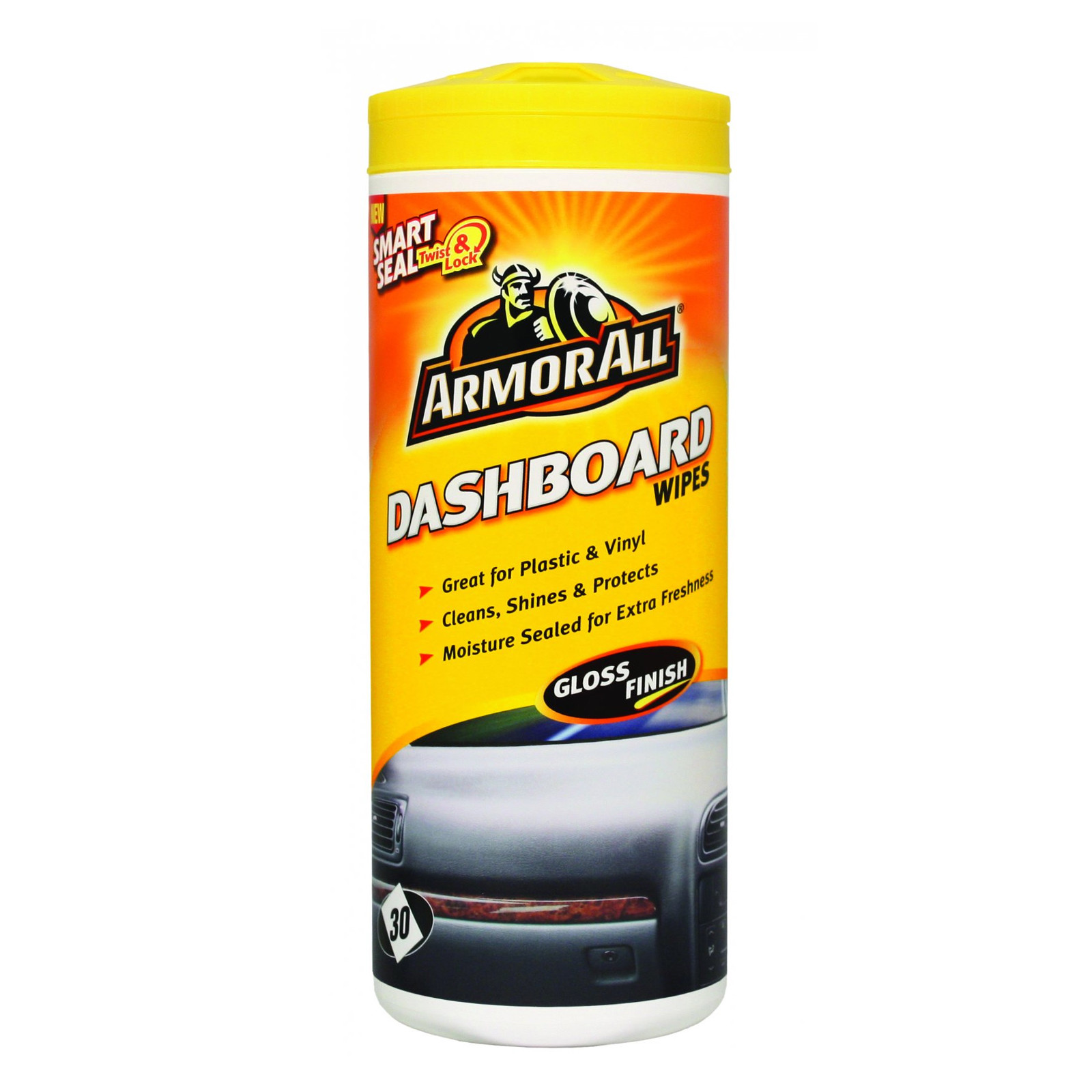 6 x Armorall Car Interior Dashboard Cleaner Protector Wipes Tub - Gloss ...