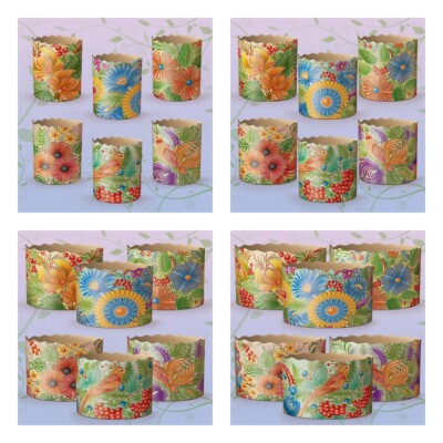 6pcs Baking Paper Molds for Easter Bread Cakes Panettone Paska | eBay