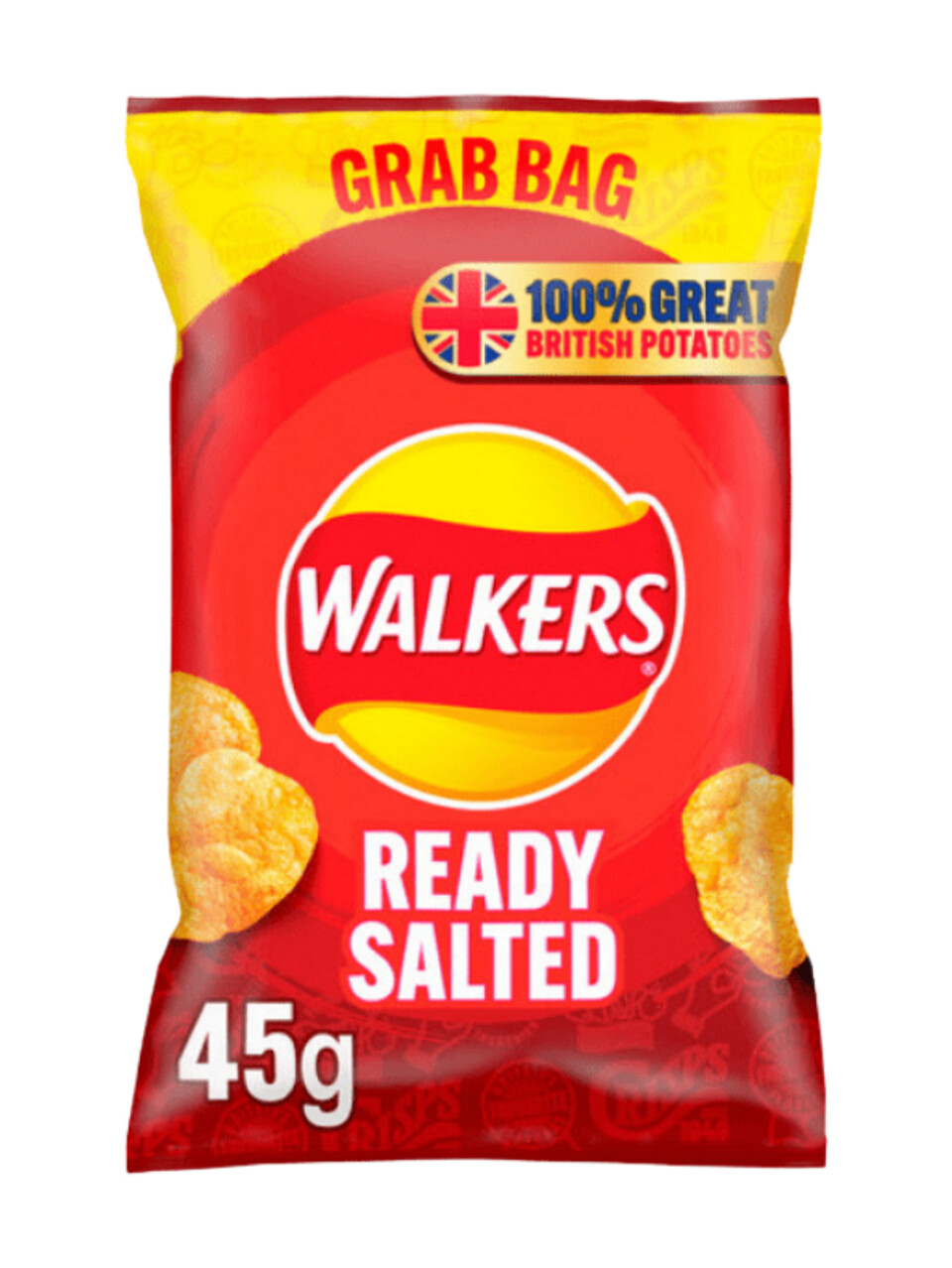 Walkers Crisps Grab Bag 3 Flavours 45g x 32 - FULL BOX BULK BUY FREE ...